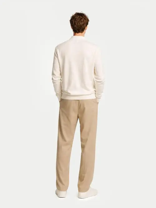 Gobi Cashmere Cashmere Silk Polo - Marshmallow