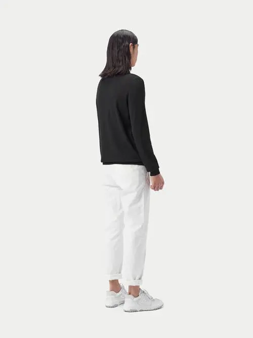 GOBI MONGOLIAN CASHMERE Cashmere Silk Polo - Smoked Pearl