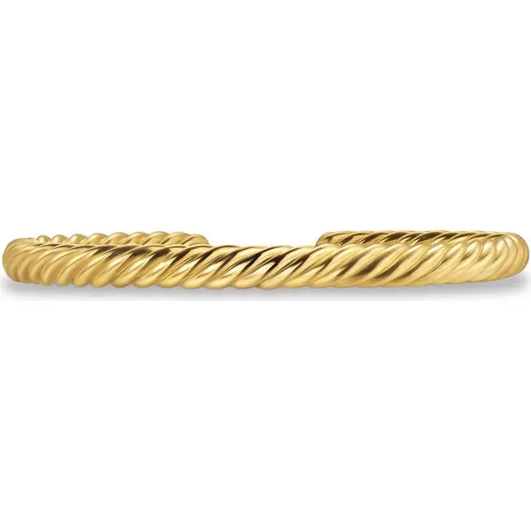 David Yurman 18k Yellow Gold Cable Cuff Bracelet - 18k Gold
