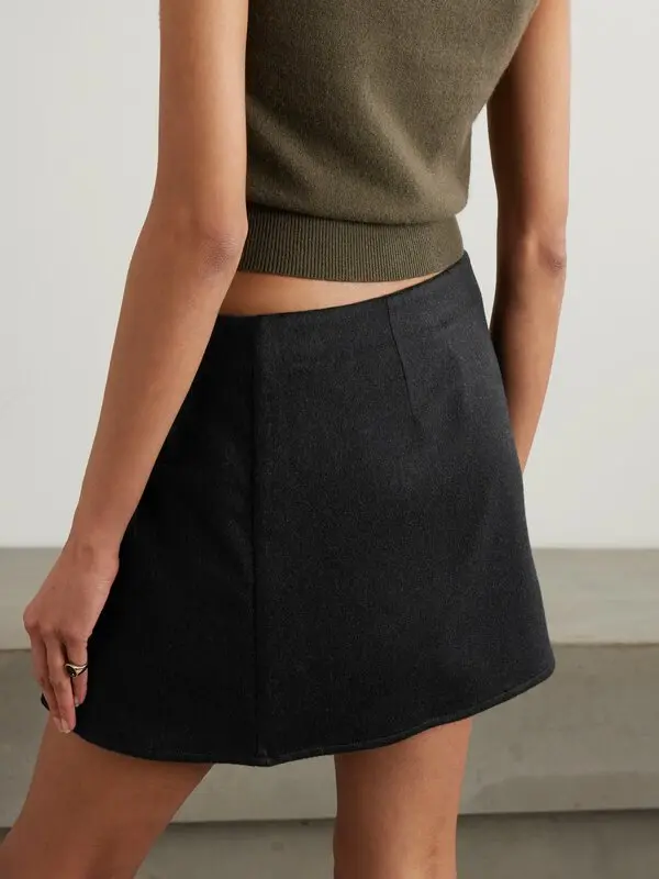 Le Kasha Skardu Cashmere Mini Wrap Skirt