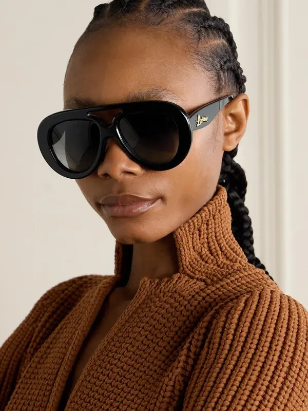 Loewe Aviator-style Sunglasses - Black
