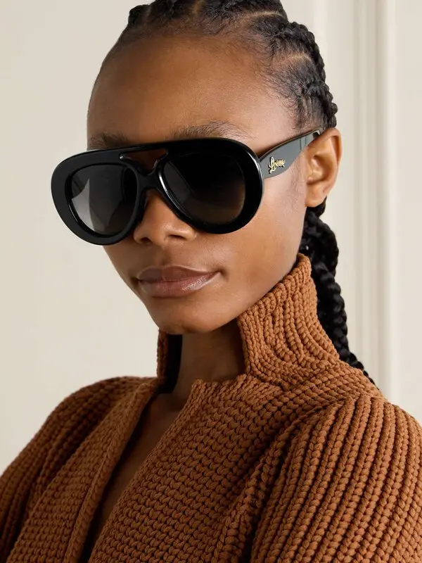 Loewe Aviator-style Sunglasses - Black