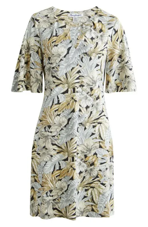 Tommy Bahama Darcy Floral Print Flutter Sleeve Dress