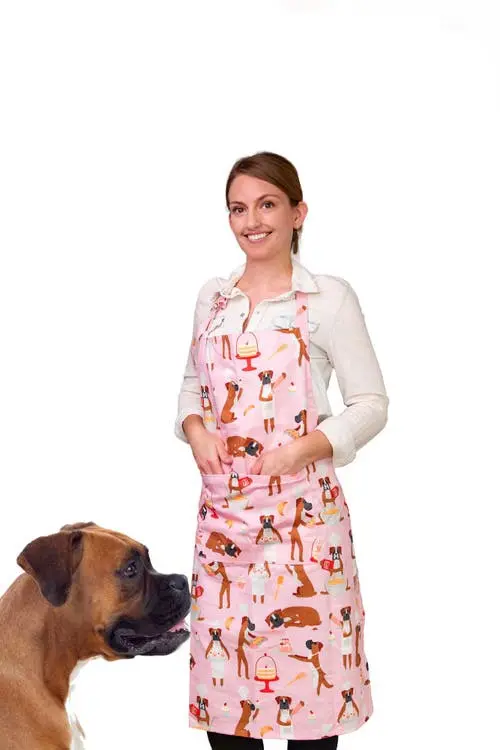 PUPPINGTON Kitchen Apron For Dog Lovers - Baking Boxers