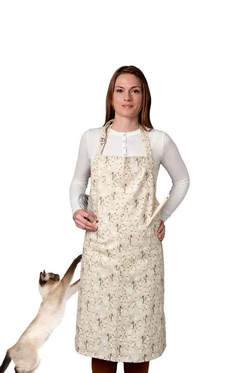 PUPPINGTON Kitchen Apron For Dog Lovers - Feline Foodies