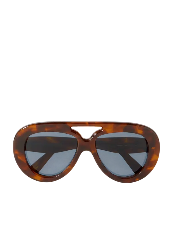 Loewe Aviator-style Sunglasses - Tortoiseshell