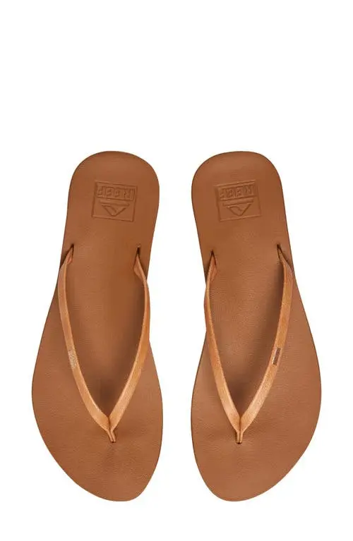 Reef Cushion Slim Flip Flops - Natural