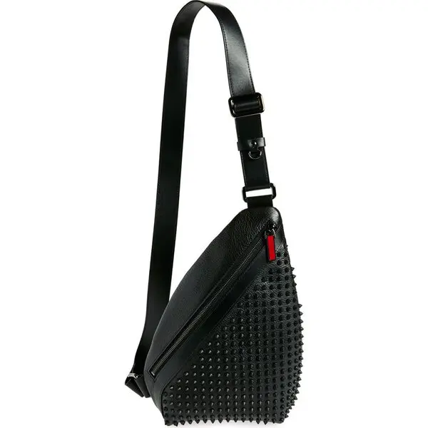 CHRISTIAN LOUBOUTIN Funky Empire Spike Sling Bag - Black