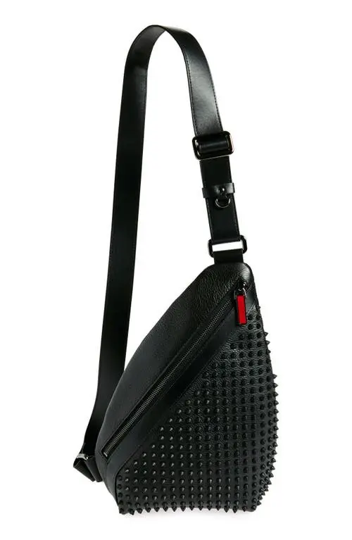 CHRISTIAN LOUBOUTIN Funky Empire Spike Sling Bag - Black
