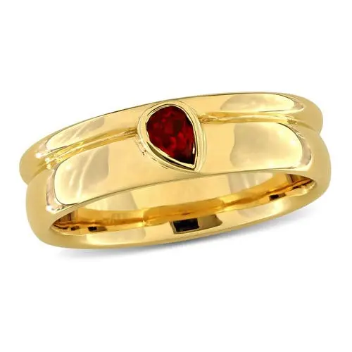 JULIANNA B. Pear-cut Solitaire Ring - Garnet