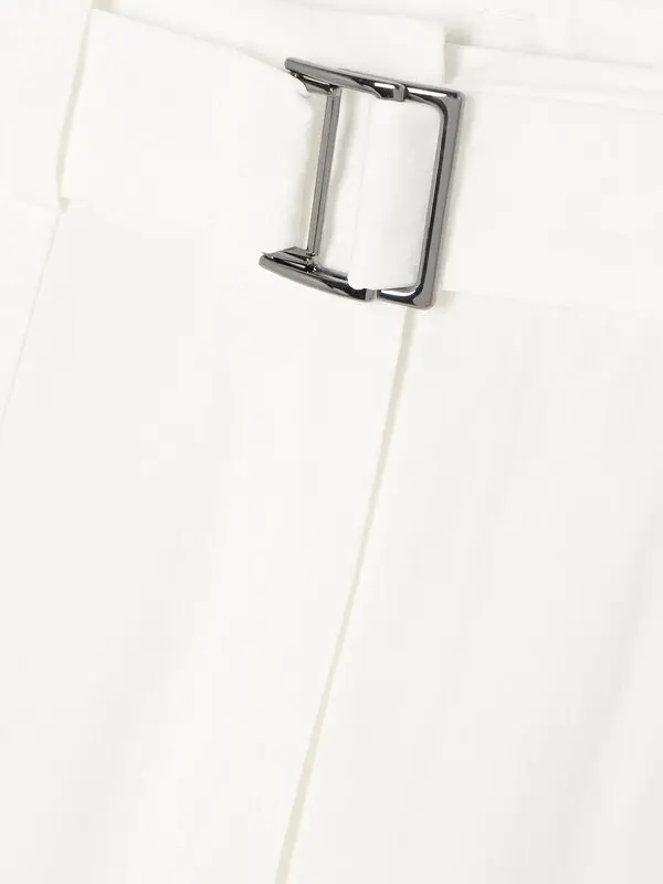 ST. AGNI Utility Belted Cotton-blend Pants