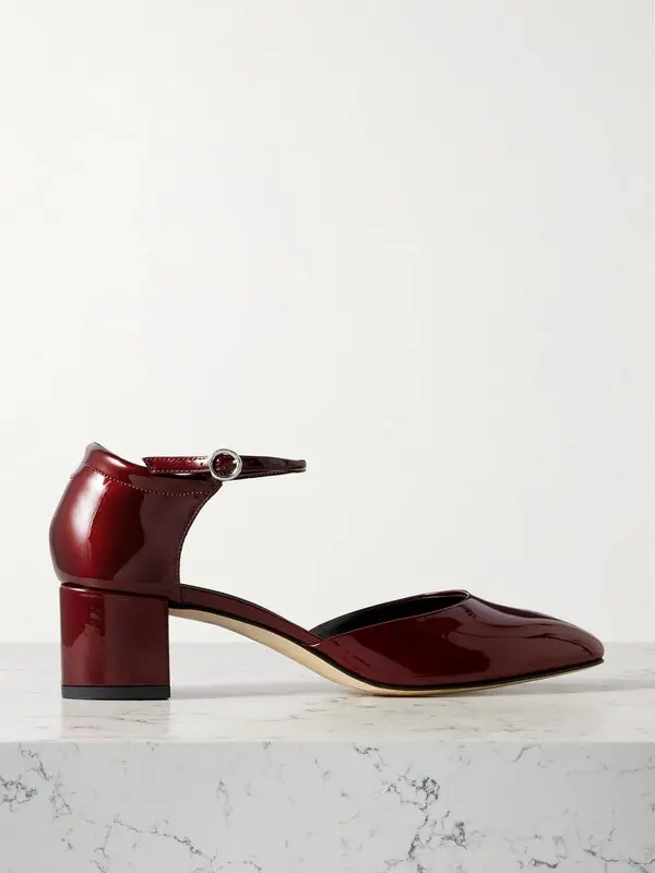 AeydĒ Magda Patent-leather Pumps - Red