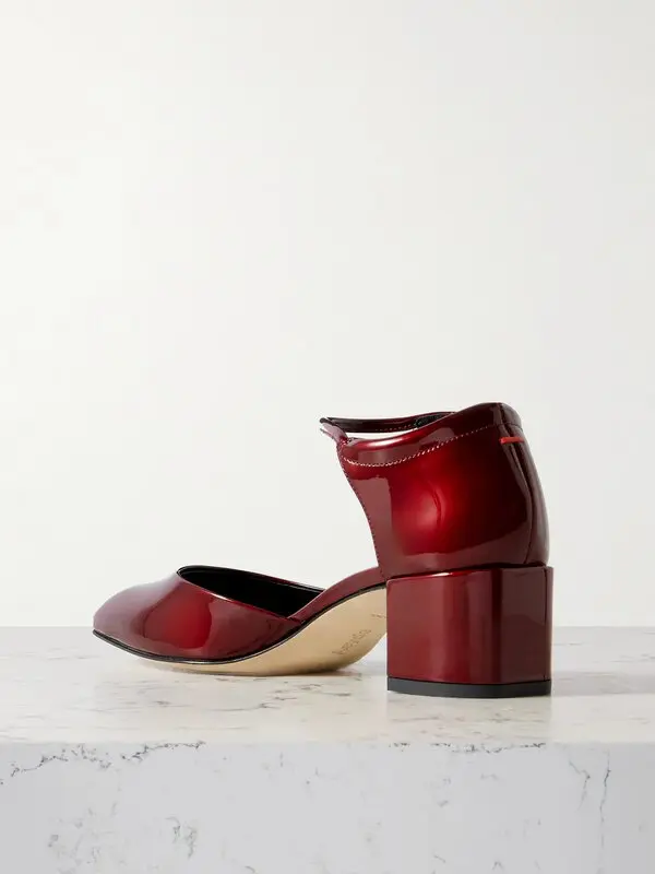 AeydĒ Magda Patent-leather Pumps - Red