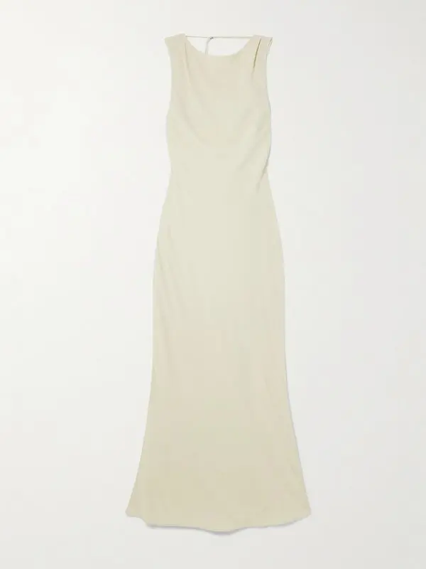 ST. AGNI Draped Lenzing Lyocell Blend Maxi Dress