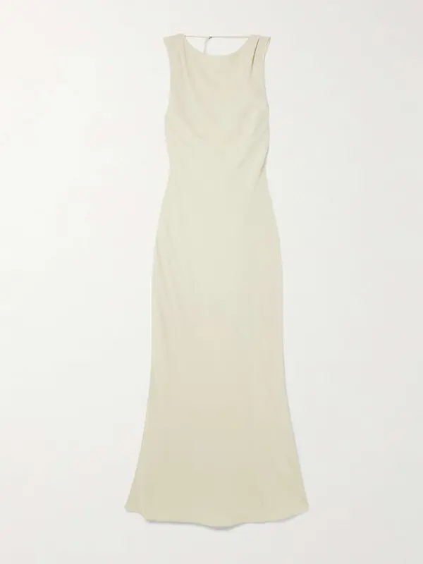 ST. AGNI Draped Lenzing Lyocell Blend Maxi Dress