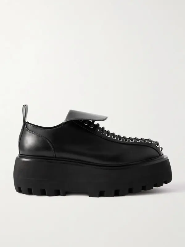 Alexander McQueen Leather Platform Brogues