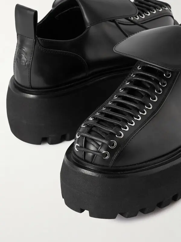 Alexander McQueen Leather Platform Brogues
