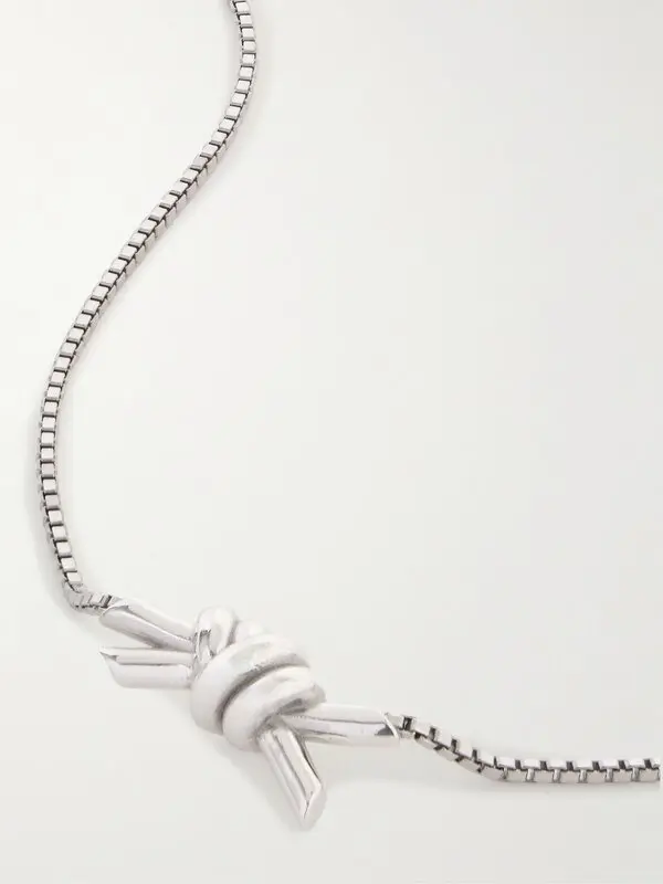 Bottega Veneta Knot Necklace - Silver