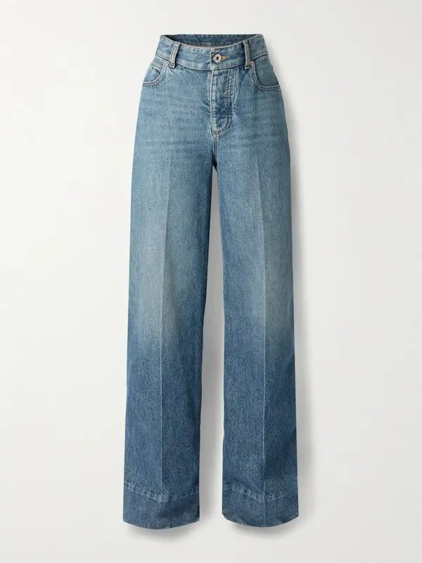 Bottega Veneta High-rise Straight-leg Jeans - Blue