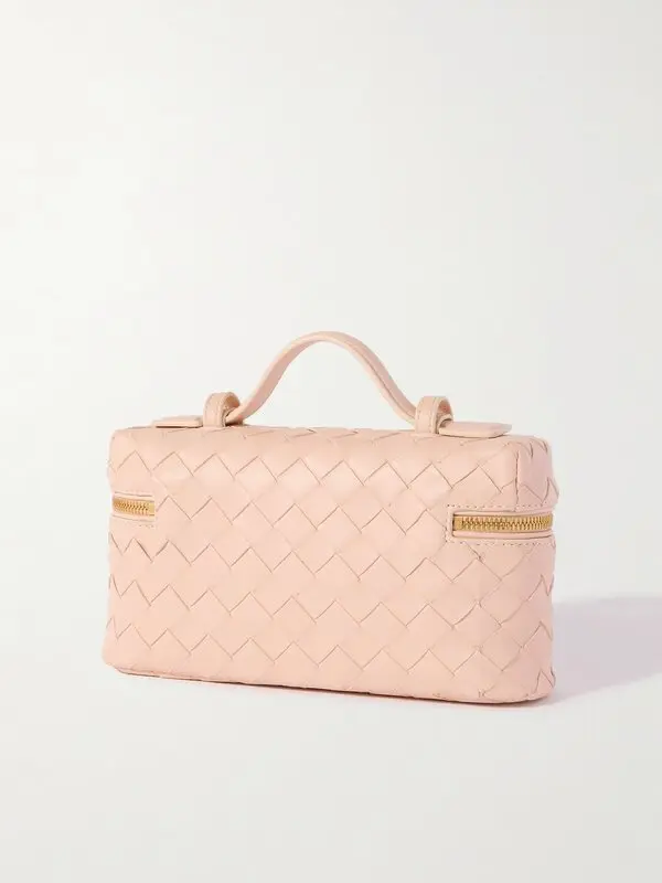 Bottega Veneta Intrecciato Leather Vanity Tote - Pink
