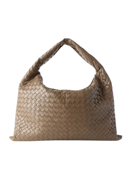 Bottega Veneta Intrecciato Leather Tote - Brown
