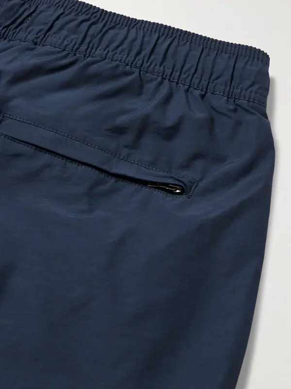 Onia Charles Straight-leg Mid-length Swim Shorts - Blue