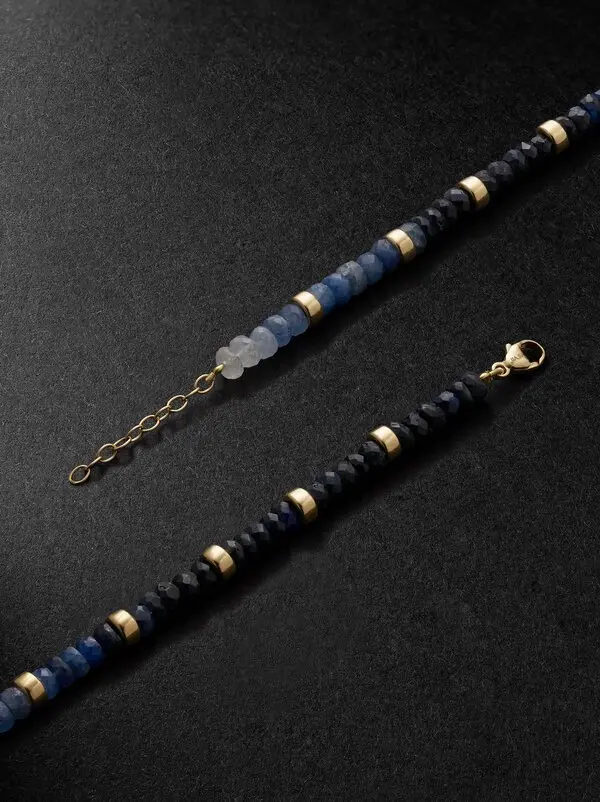 Jia Jia Gold Sapphire Beaded Necklace