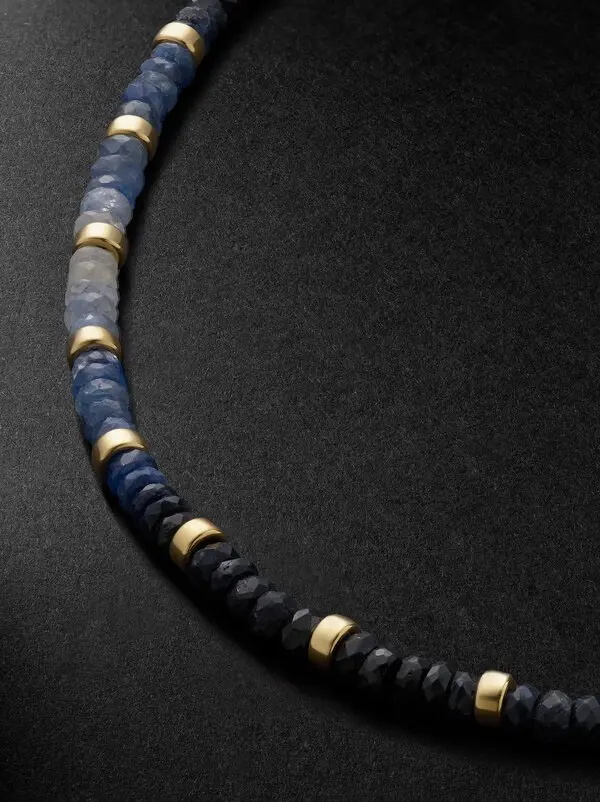 Jia Jia Gold Sapphire Beaded Necklace