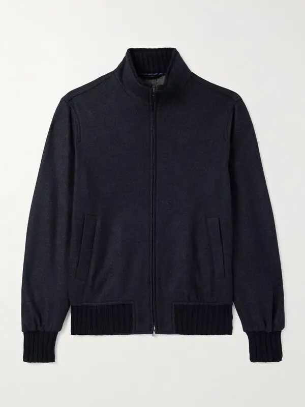 Thom Sweeney Cashmere-blend Felt Bomber Jacket