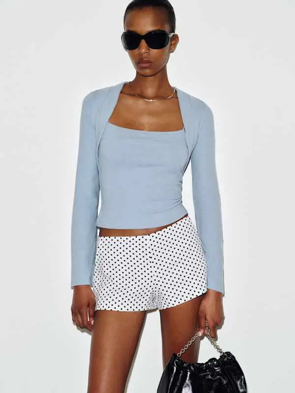 REFORMATION Chloe Knit Shrug Set