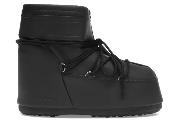 Moon Boot Satin Boots - Black