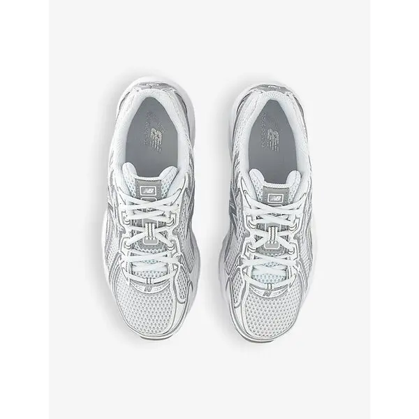 NEW BALANCE 740 V2 Logo-embroidered Mesh Low-top Trainers - White Metallic