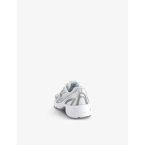 NEW BALANCE 740 V2 Logo-embroidered Mesh Low-top Trainers - White Metallic
