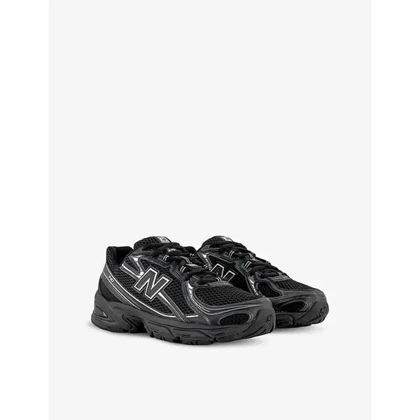 NEW BALANCE 740 V2 Logo-embroidered Low-top Trainers - Black Metallic