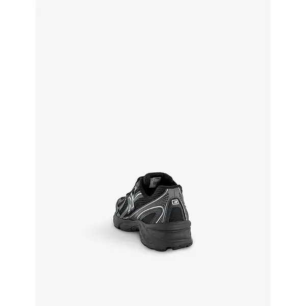 NEW BALANCE 740 V2 Logo-embroidered Low-top Trainers - Black Metallic