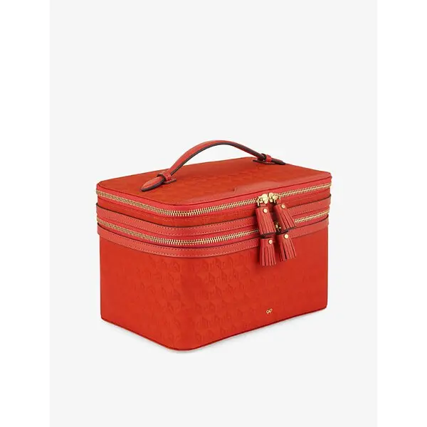 ANYA HINDMARCH Vanity Kit Logo-jacquard Nylon Cosmetics Case