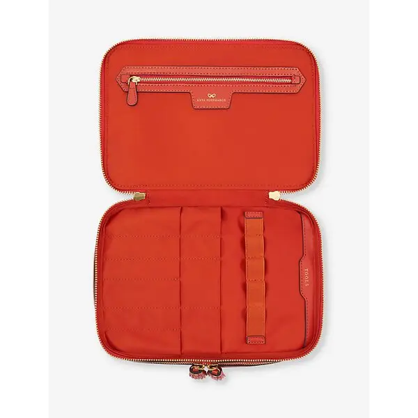 ANYA HINDMARCH Vanity Kit Logo-jacquard Nylon Cosmetics Case