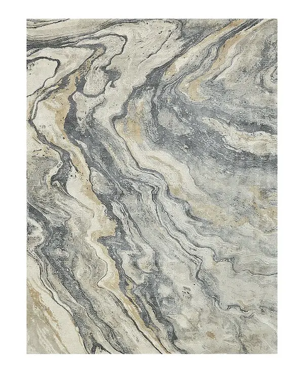 EXQUISITE RUGS Gianni 6648 Area Rug, 8' X 10 - Gray/gold