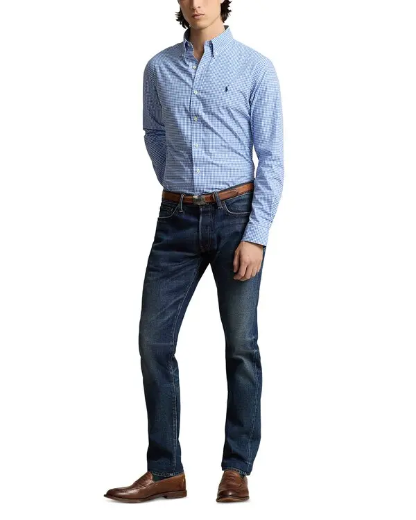 Polo Ralph Lauren Cotton Poplin Classic Fit Button Down Shirt - Blue