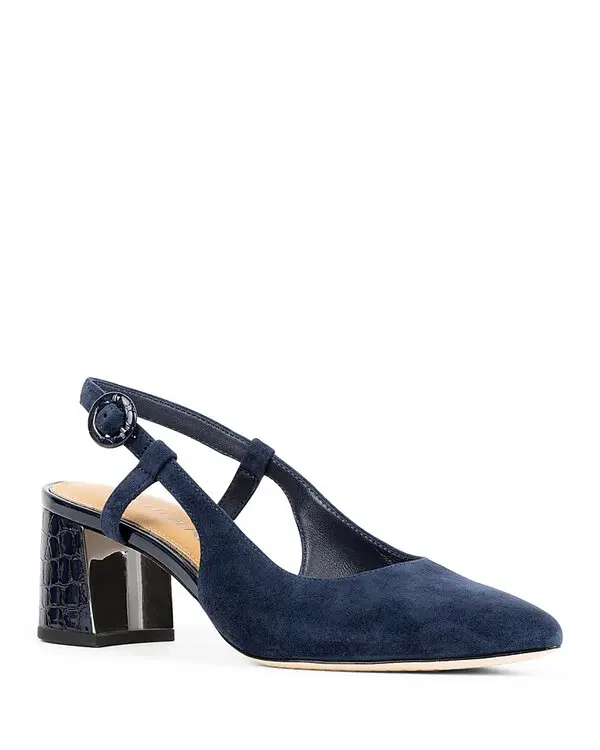 DONALD PLINER Slingback Pumps - Navy