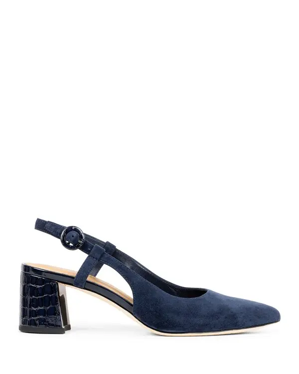 DONALD PLINER Slingback Pumps - Navy