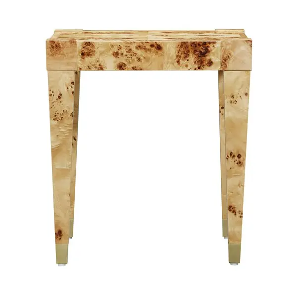 TOV FURNITURE Brandyss Burl End Table - Light Brown
