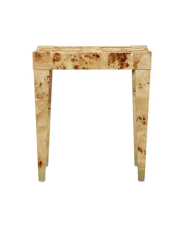 TOV FURNITURE Brandyss Burl End Table - Light Brown