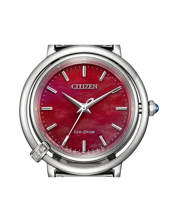 Citizen Eco Drive Classic Arcly Watch, 31mm - Red/silver