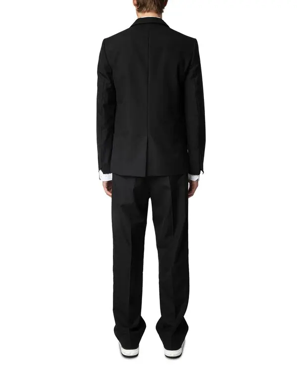 Zadig&Voltaire Vanilleh Raw Edges Straight Cut Blazer - Noir