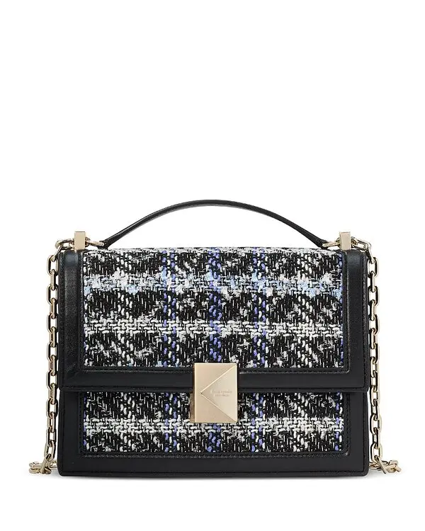 Kate Spade New York Deco Plaid Tweed Chain Shoulder Bag