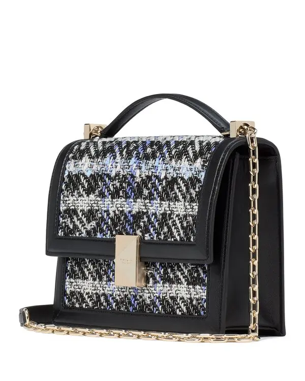 Kate Spade New York Deco Plaid Tweed Chain Shoulder Bag
