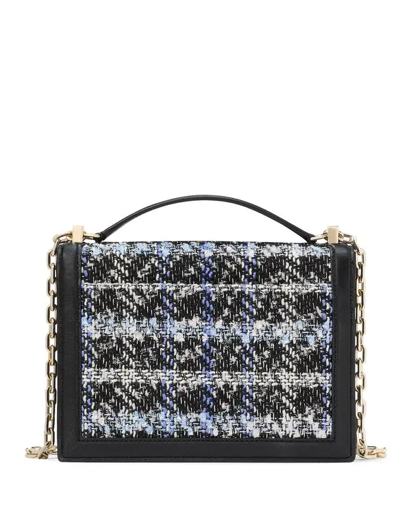 Kate Spade New York Deco Plaid Tweed Chain Shoulder Bag