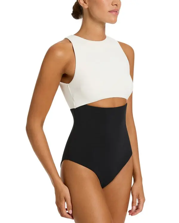 JETS High Neck One-piece Swimsuit