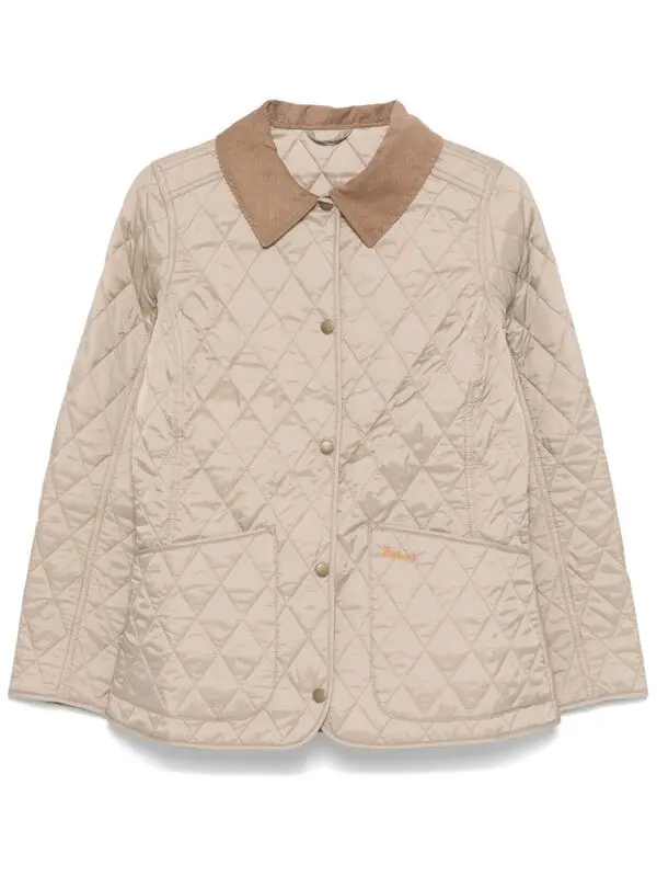 Barbour Quilted Collared Jacket - Brown